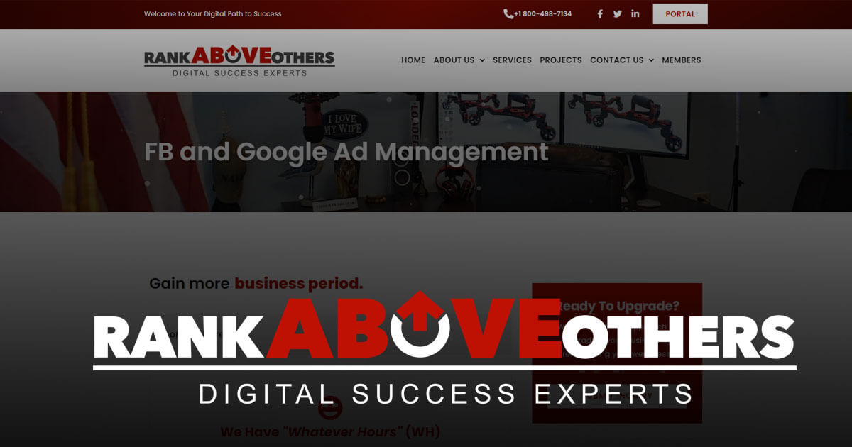 Ad Management - Rank Above Others Inc
